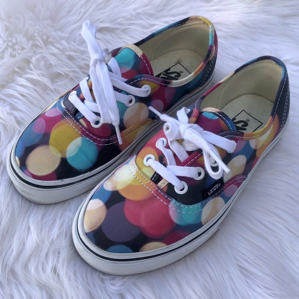 Vans “Flashing Lights” Black/Multi Color Sneakers - Gem